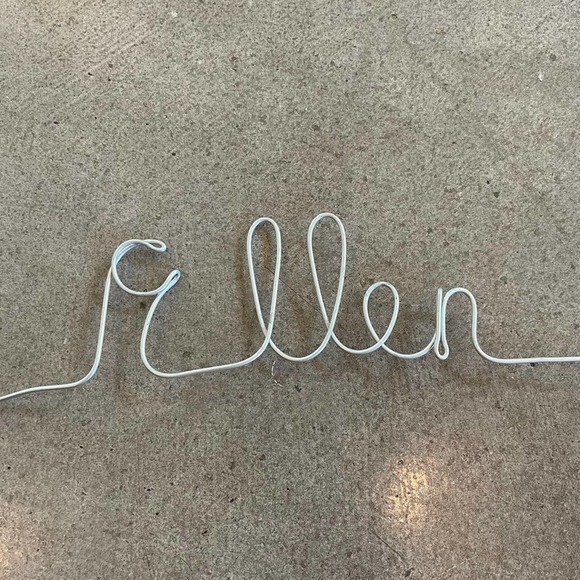 Accents | Ellen Name Wire Metal Decor 16 Sign | Poshmark